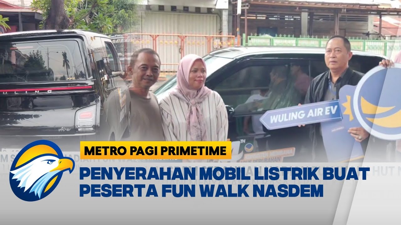 Partai NasDem Serahkan Hadiah Fun Walk HUT NasDem - [Metro Pagi ...