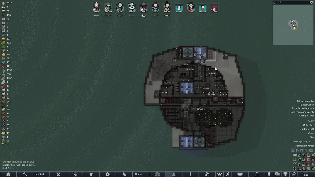 Rimworld Sea Ice Water Map - YouTube