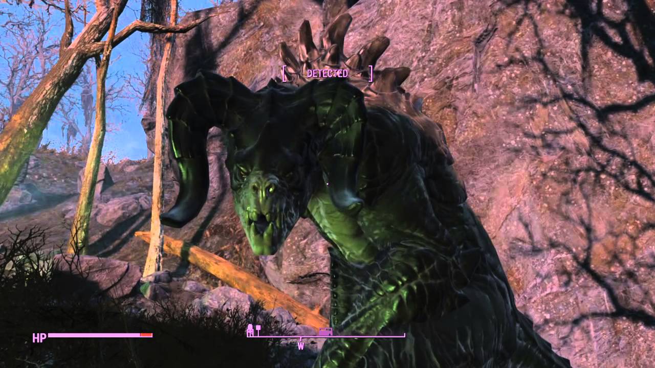 Fallout 4 such a cute Deathclaw! - YouTube