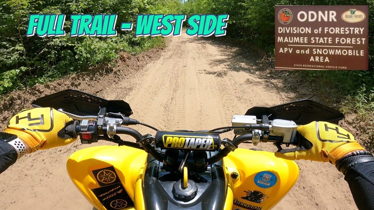 Maumee State Forest APV Area FULL trail WEST side | Raptor 700R - YouTube