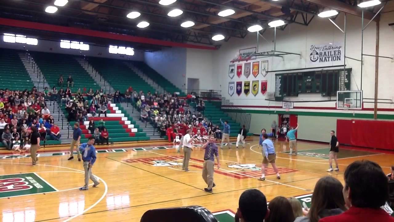 2015- LCHS senior's boys class cheer part 1 - YouTube