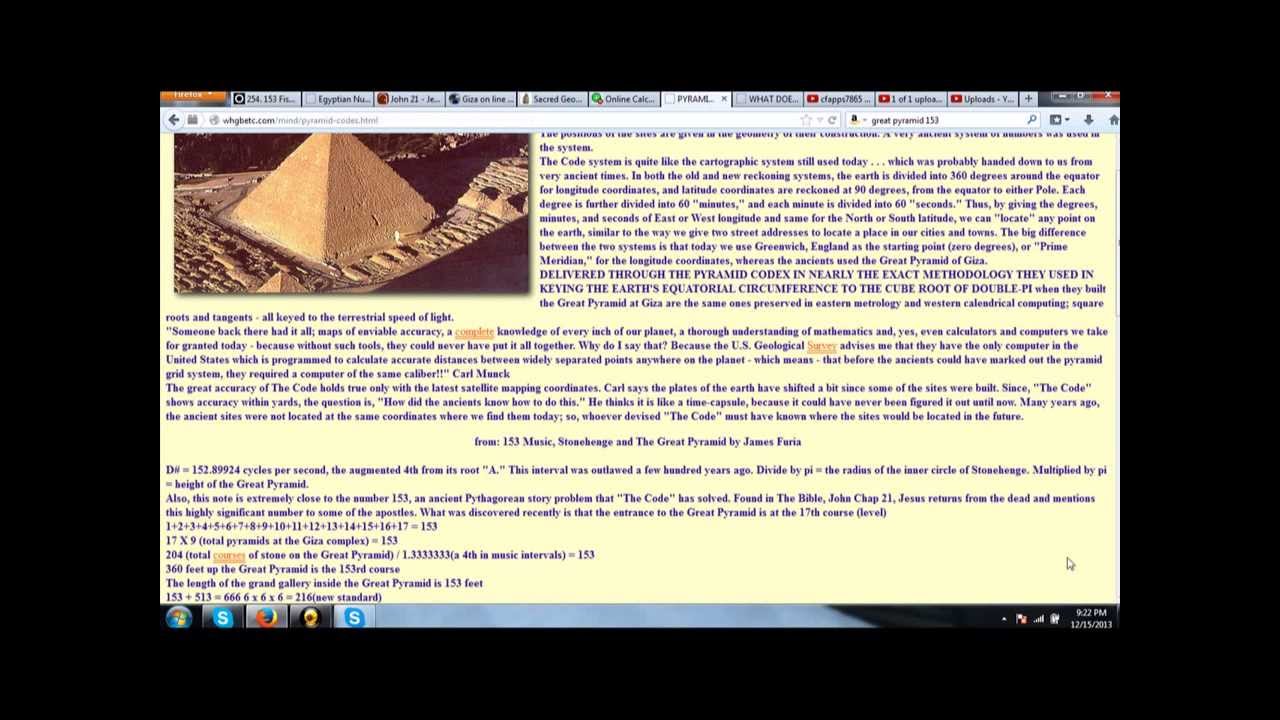 The Great Pyramid & The 153 Fish - YouTube