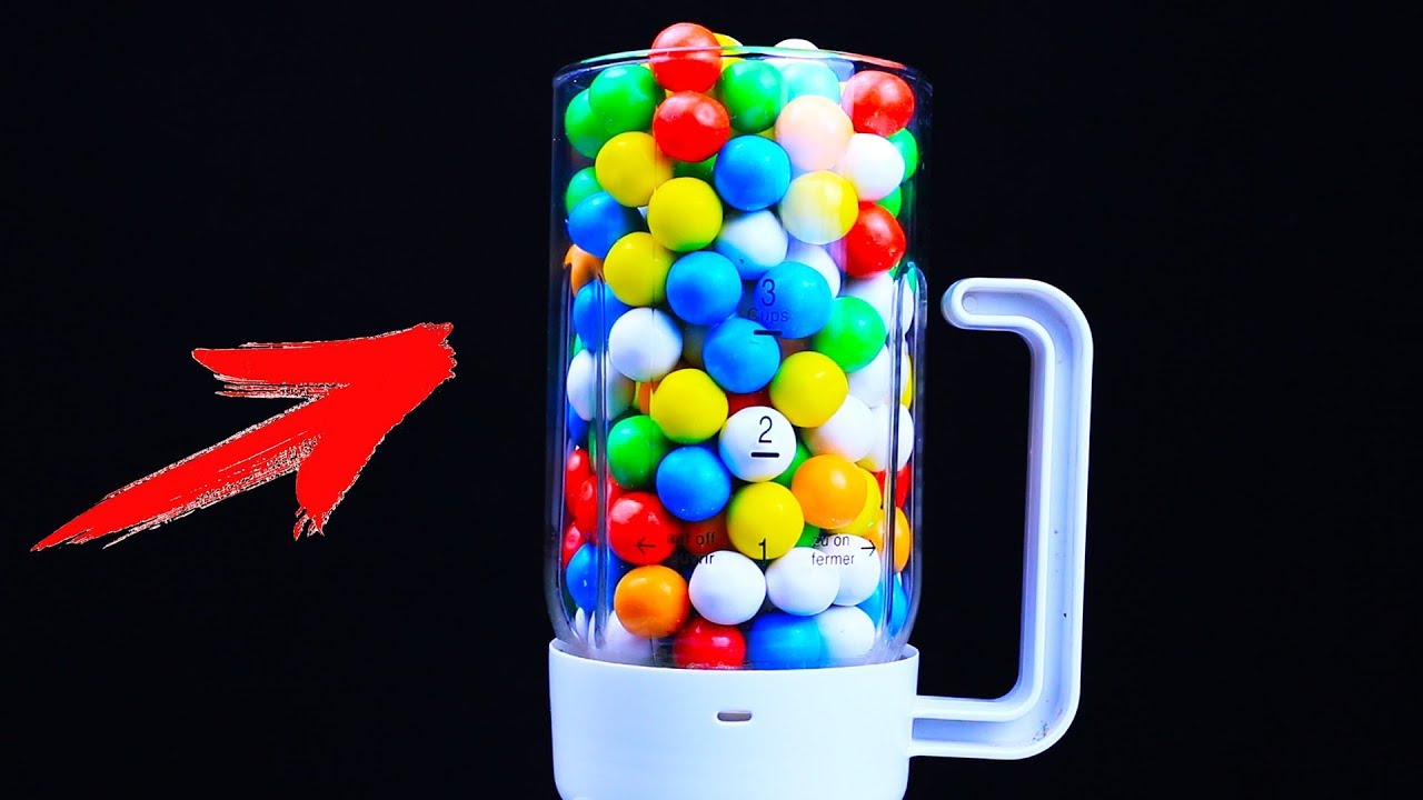 EXPERIMENT Gumballs vs Blender - YouTube