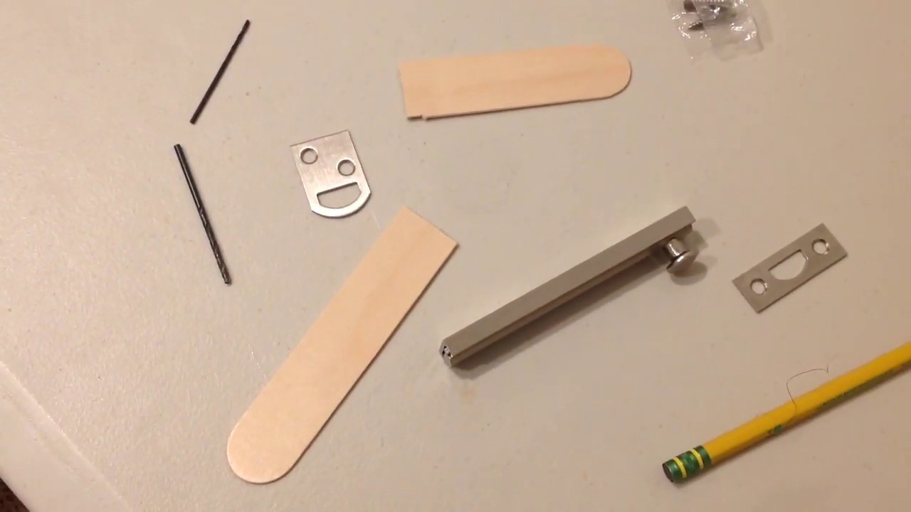 Saturday Projects™ .com | Installing Interior Slide Bolt - YouTube