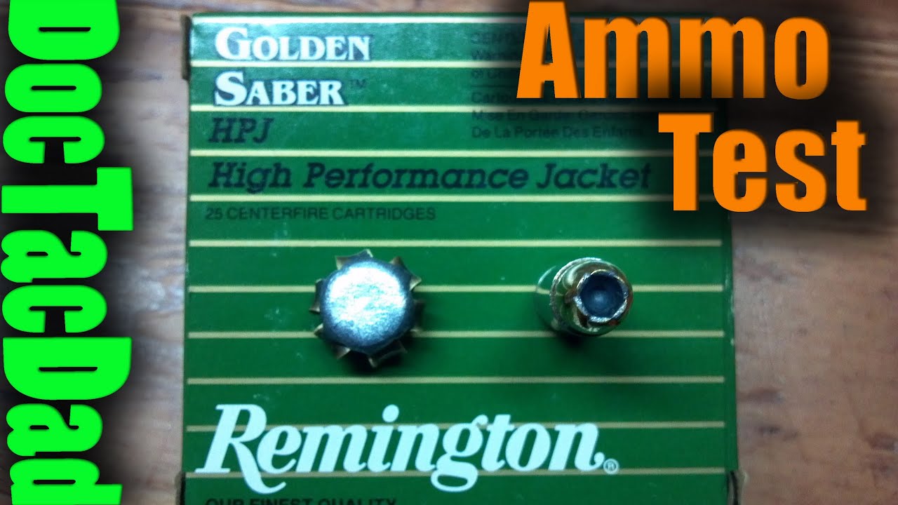 Remington Golden Saber 124gr +P 9mm Ammo Test - YouTube
