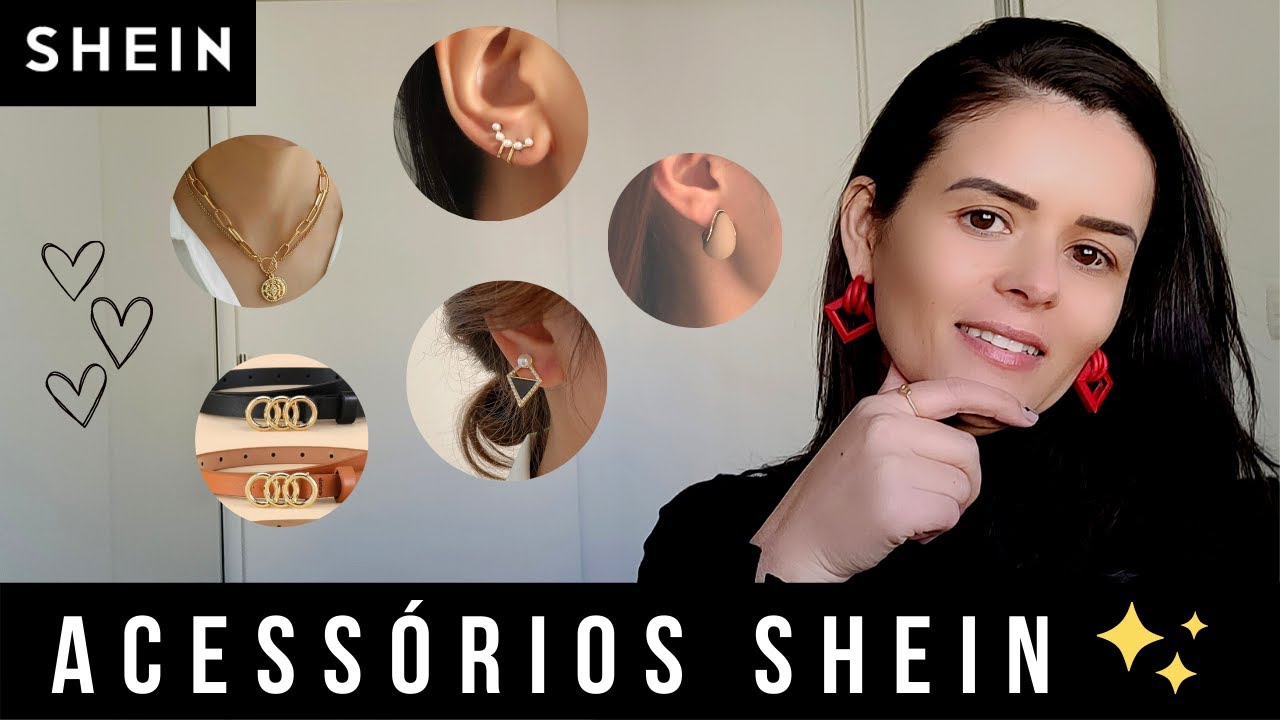 ACESSÓRIOS SHEIN | Comprinhas na shein | Acessórios Shein Folheados a ...