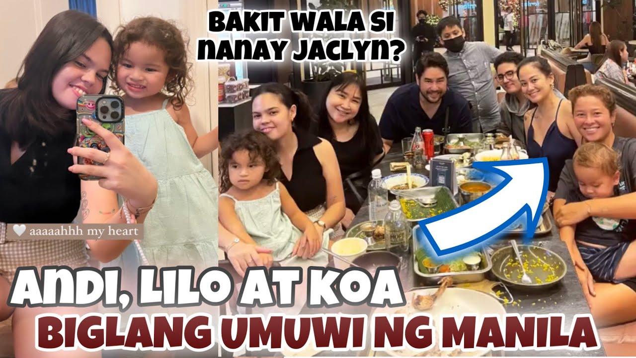 Andi nasa Manila na ngayon kasama si Lilo at Koa at nakipagkita sa mga ...