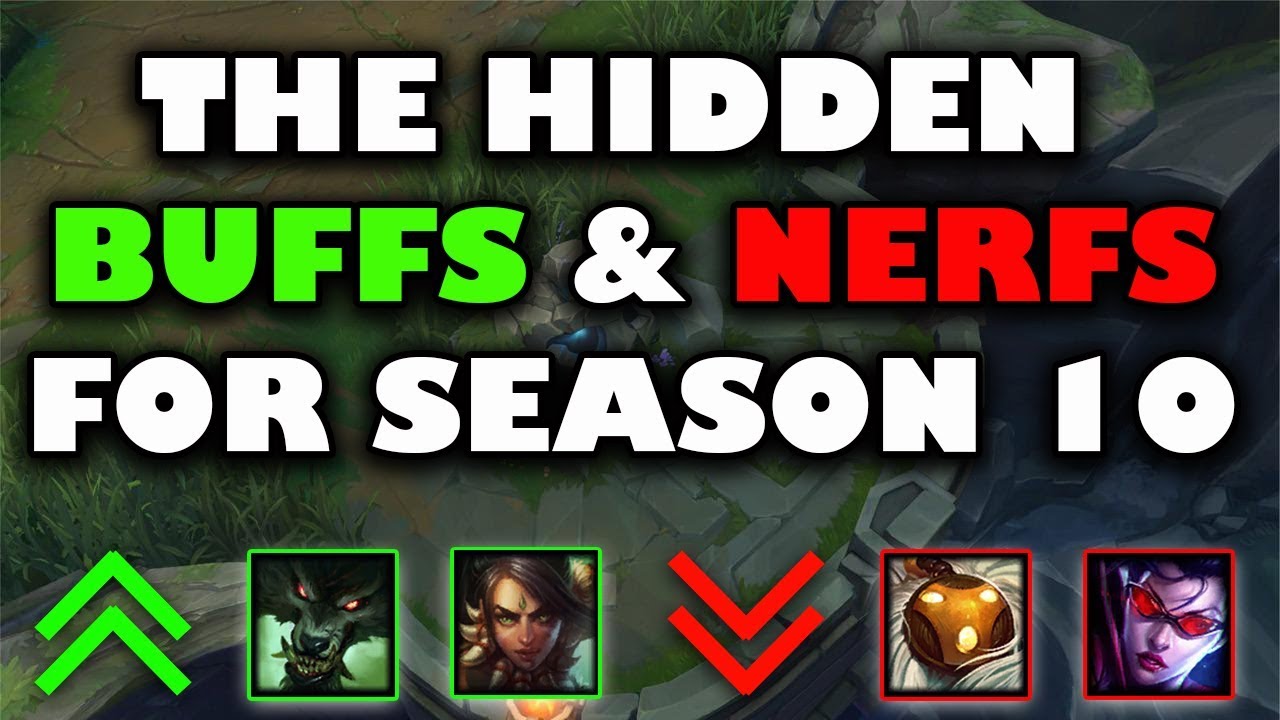 Hidden Buffs & Nerfs From Season 10 Changes | Who Will Get Stronger and ...
