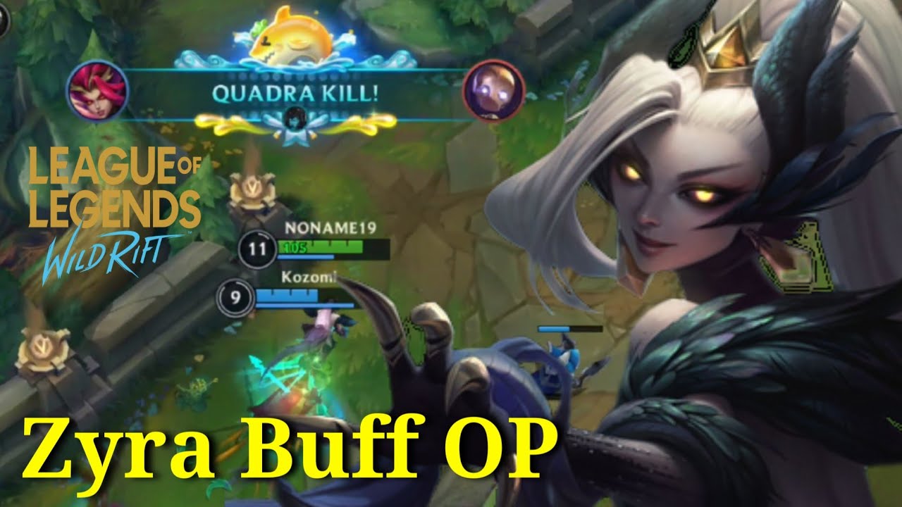 Zyra Buff Is Over Power! One Shot One Kill ! Tier S Patch 5.1 Gameplay ...