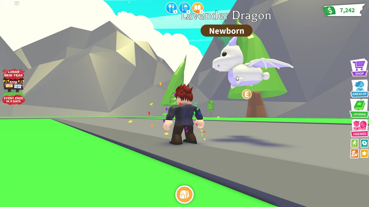 Rarest Pet EVER!? Lavender Dragon in Adopt Me! Roblox - YouTube