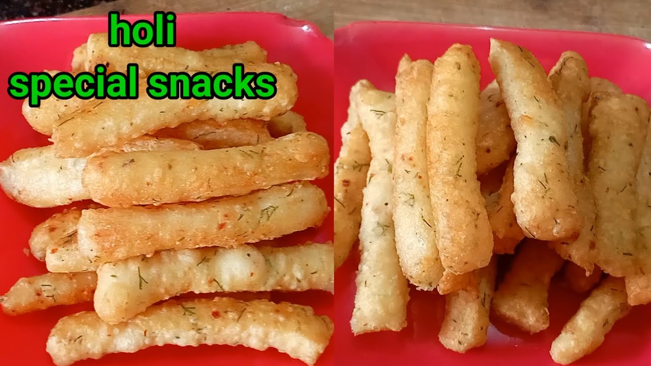 इस होली पर बने कुछ नया स्नैक्स रेसिपी ! holi special snacks recipe ...