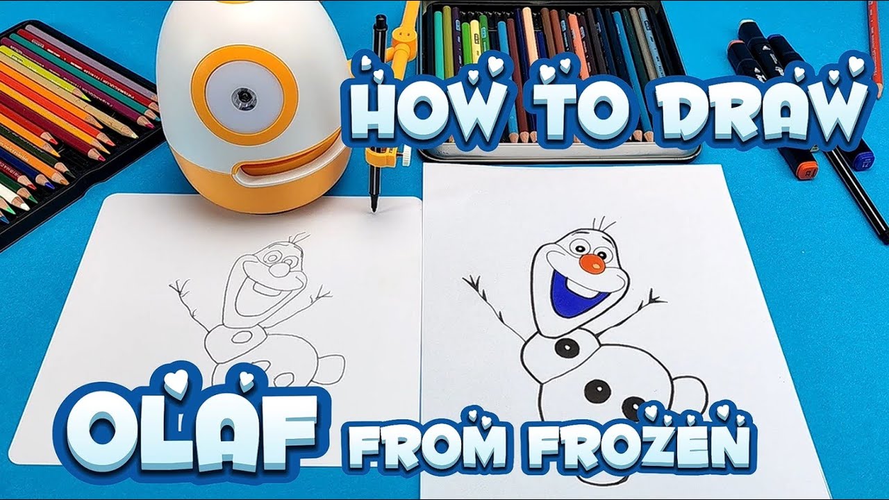 How to draw Olaf | WEDRAW Eggy Educational Drawing Robot Toy - YouTube