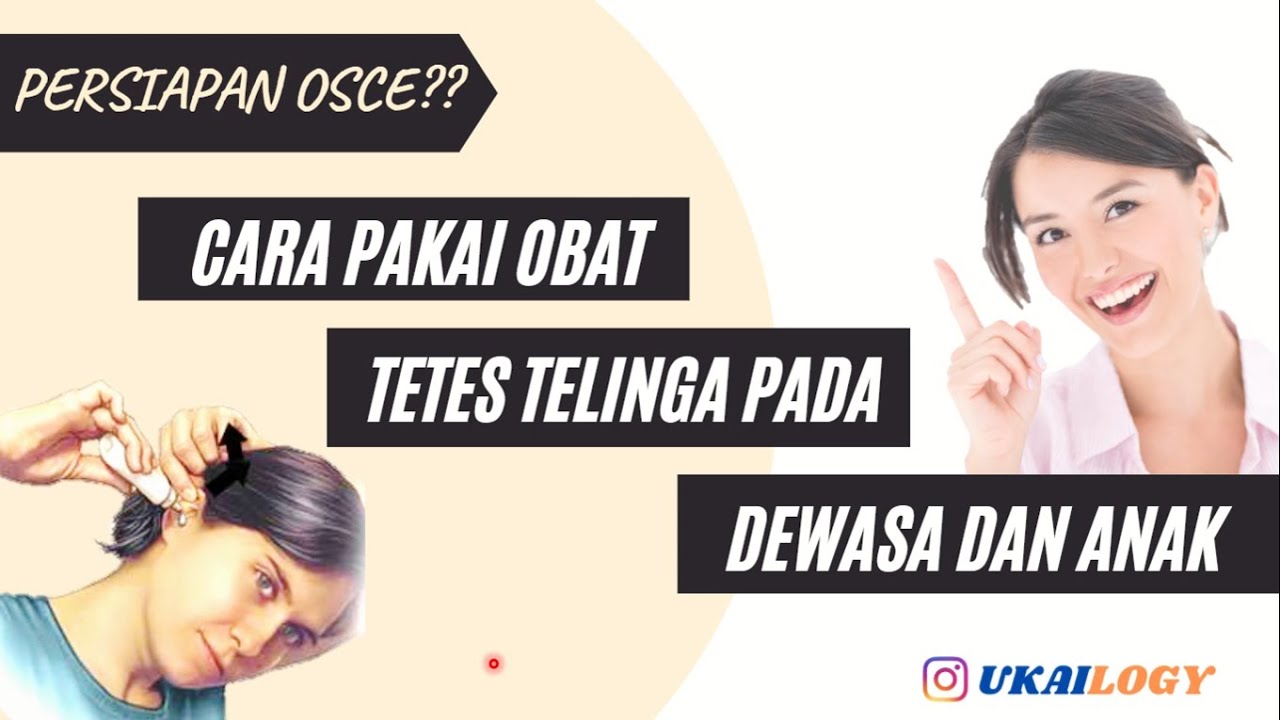 CARA PAKAI OBAT TETES TELINGA - YouTube