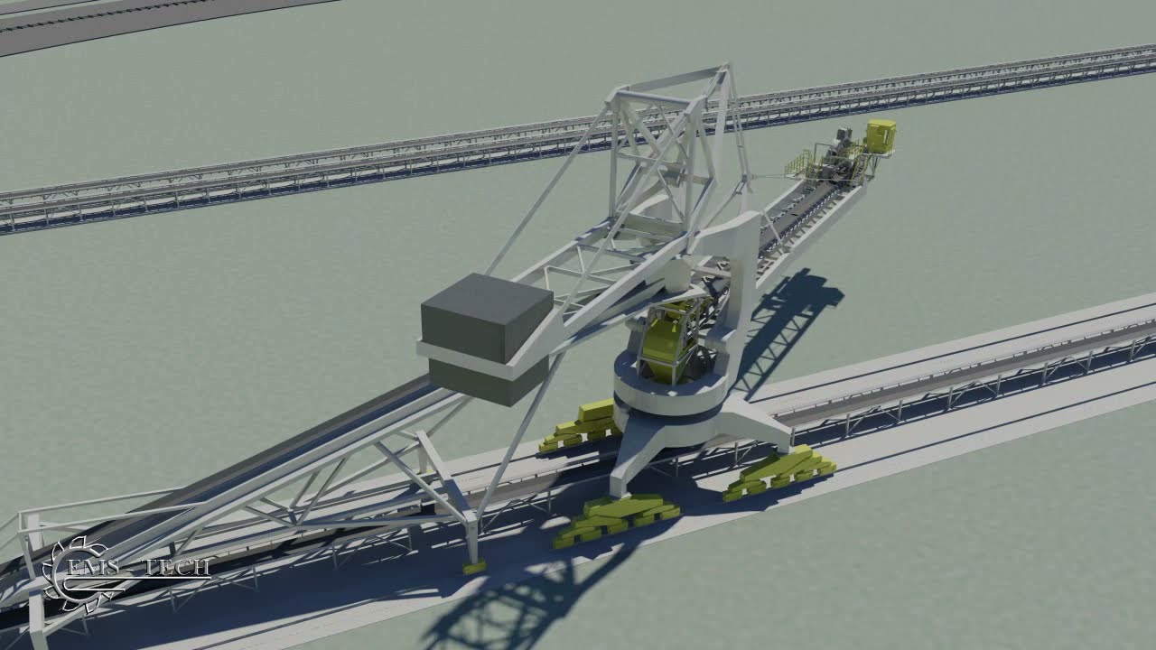 Stacker-Reclaimers | EMS-Tech Inc. - YouTube