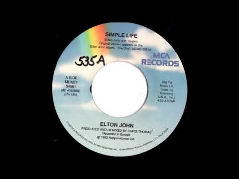 Elton John Simple Life Hot Mix - YouTube