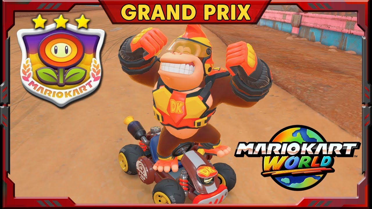 Flower Cup PERFECT Run 3-Star | Mario Kart World - YouTube