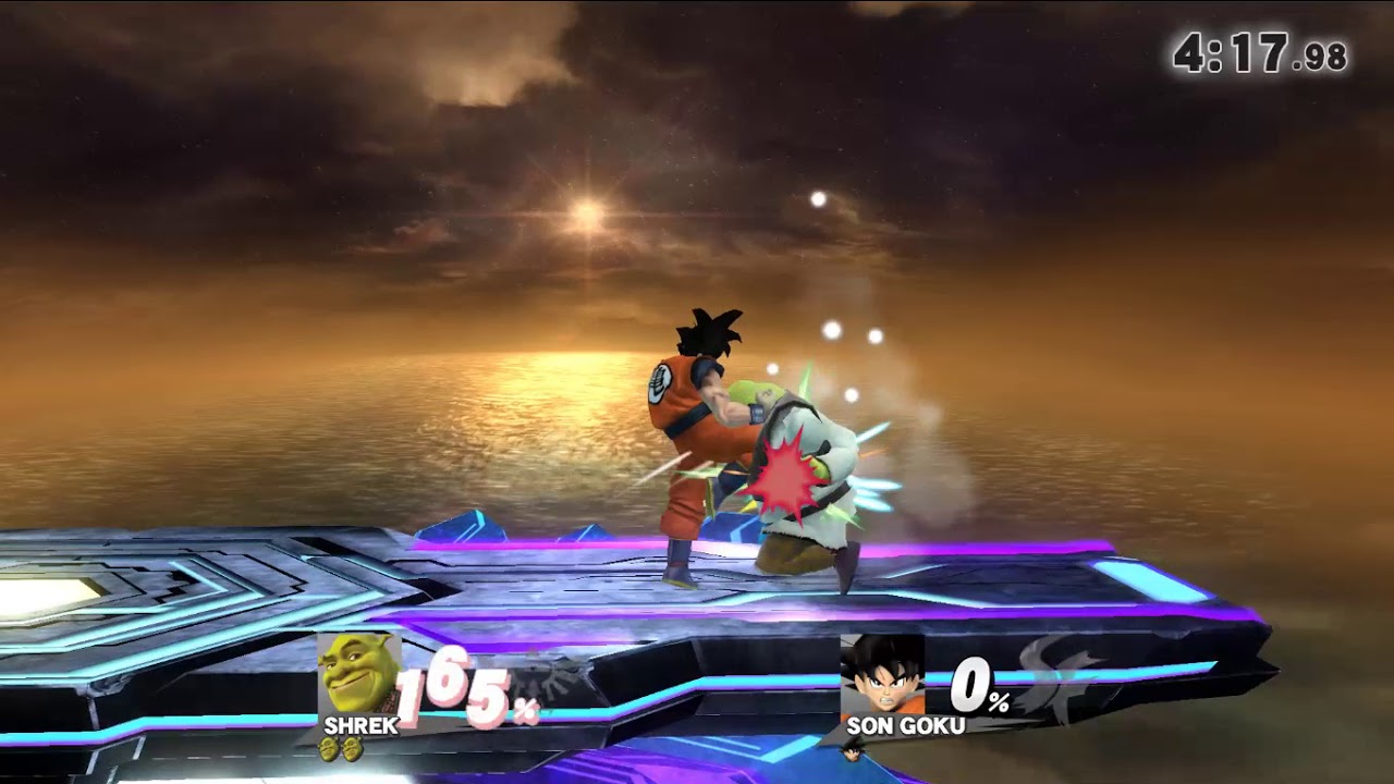 Shrek vs Goku Smash 4 Mod - YouTube