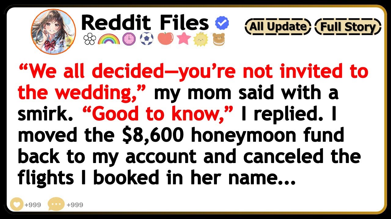 [Full Story] “We all decided—you’re not invited to the wedding,” my mom ...
