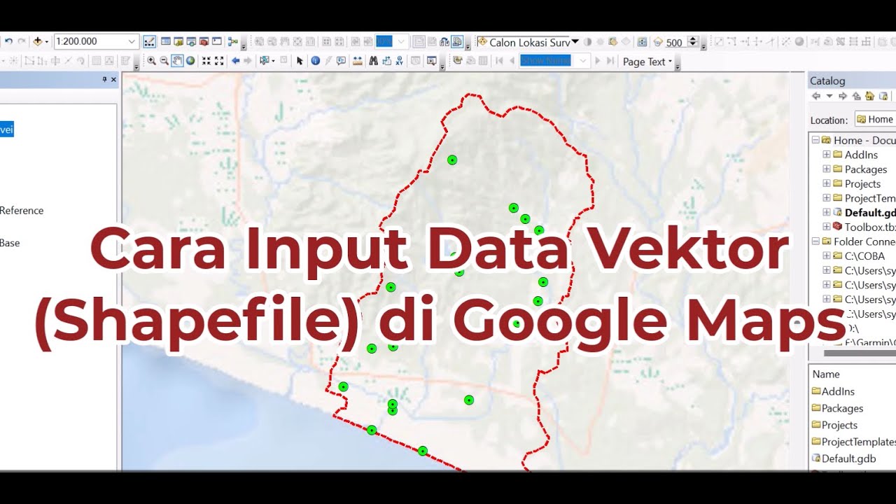 Cara Input Data Vektor (Shapefile) di Google Maps - YouTube