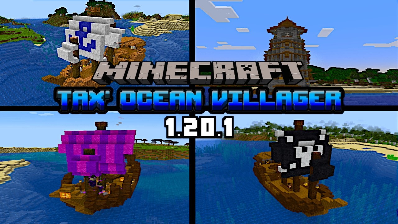*NEW* Tax' Ocean Villager Mod - Minecraft 1.20.1 (Mod Showcase) - YouTube