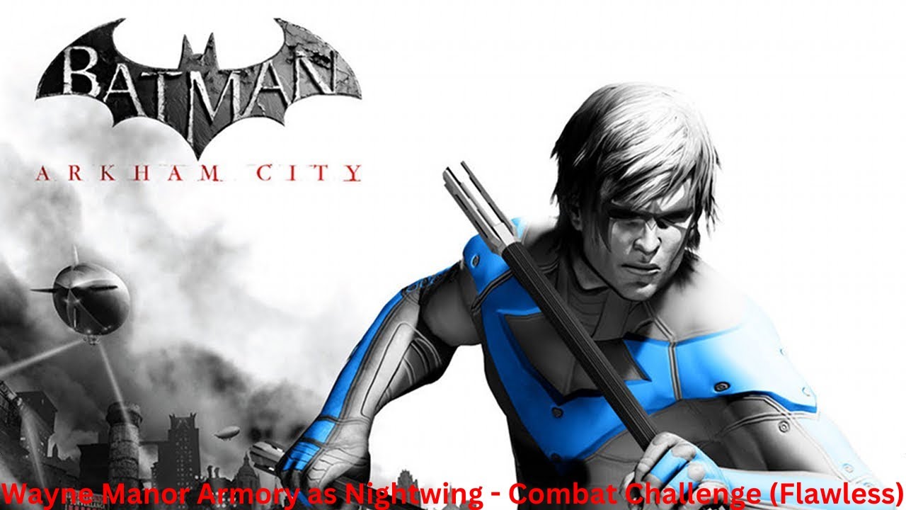 Batman: Arkham City - Nightwing vs Tyger Guards | Wayne Manor Armory ...