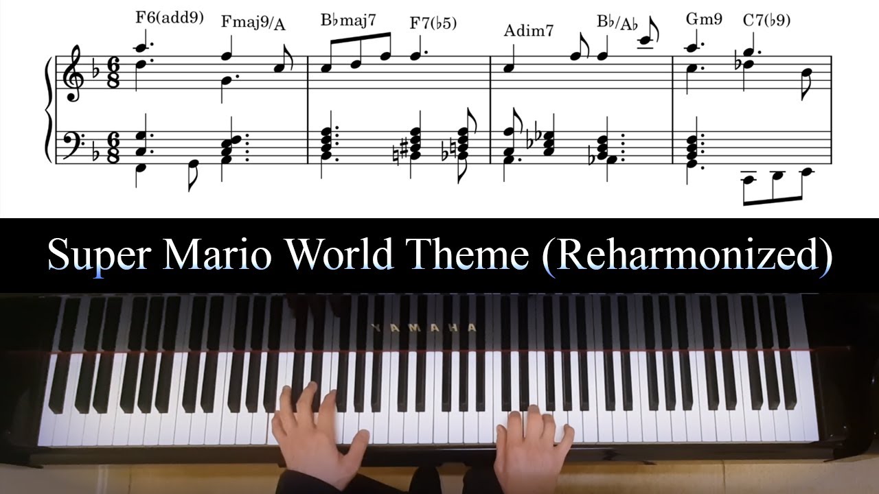 Super Mario World Theme (Reharmonized) [Jazz Piano Arrangement with ...