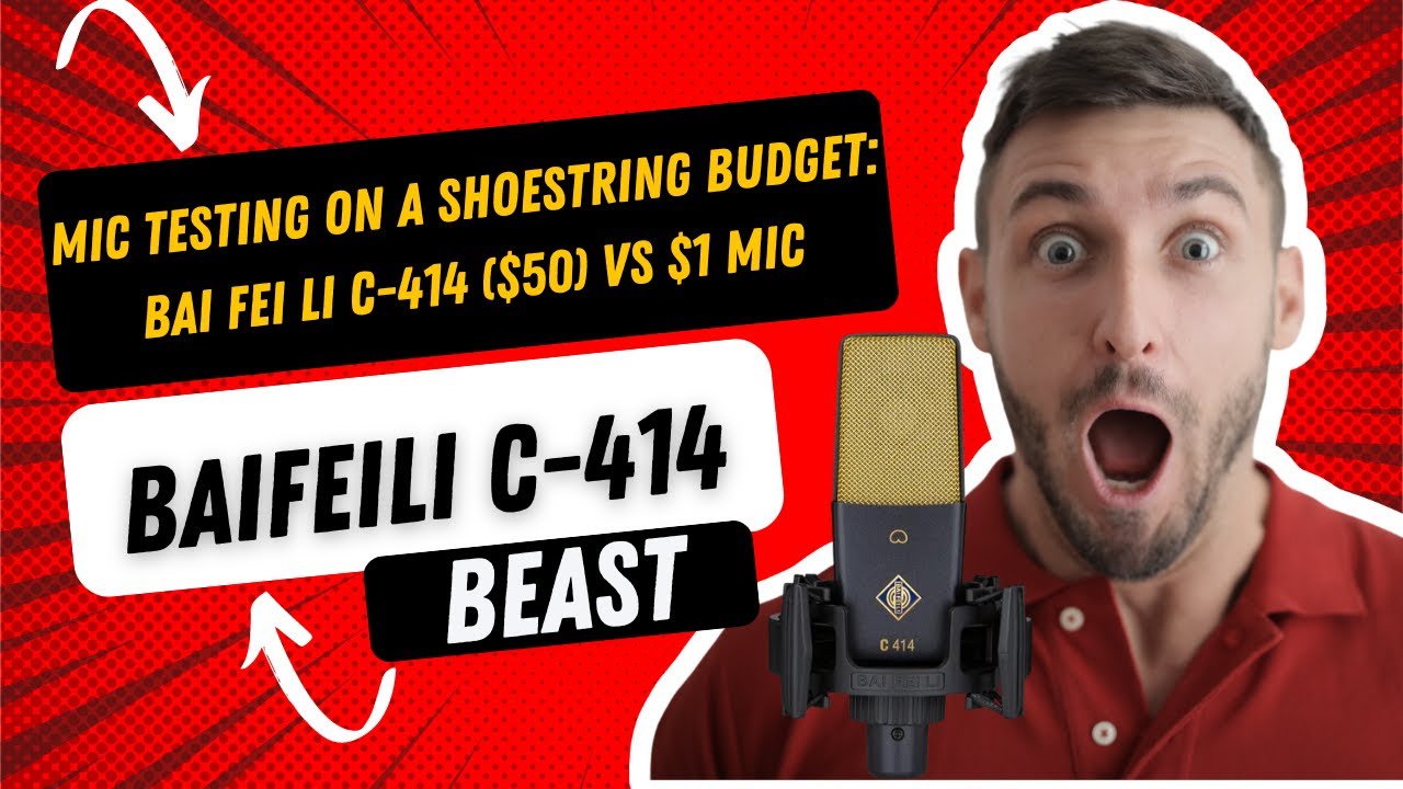 Mic Testing on a Shoestring Budget: BaiFeiLi C-414 vs $1 Mic ...