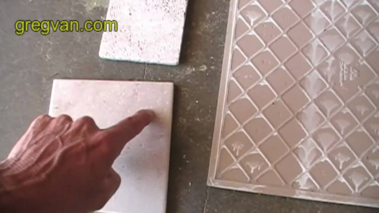 Learn More about the Back of a Ceramic Floor Tile - YouTube