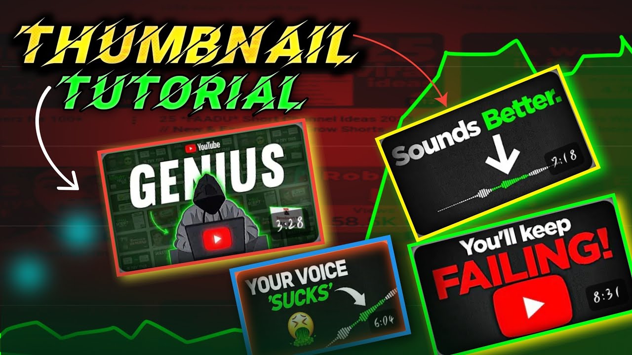 Growth graph thumbnail tutorial | make thumbnail like @decodingyt for YouTube video #creatoryt ...