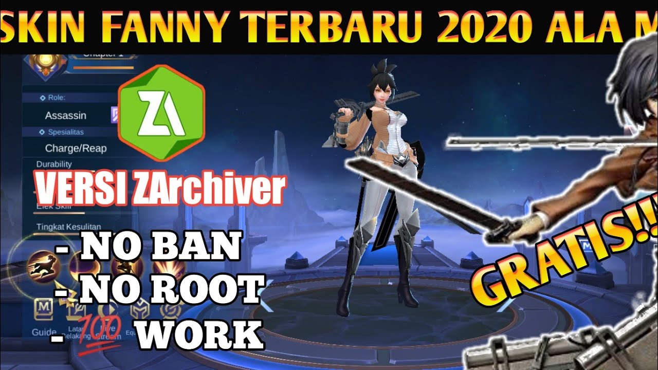 FANNY NEW SKIN 2020/FANNY REAL MIKASA RUGI GAK NYOBA - YouTube