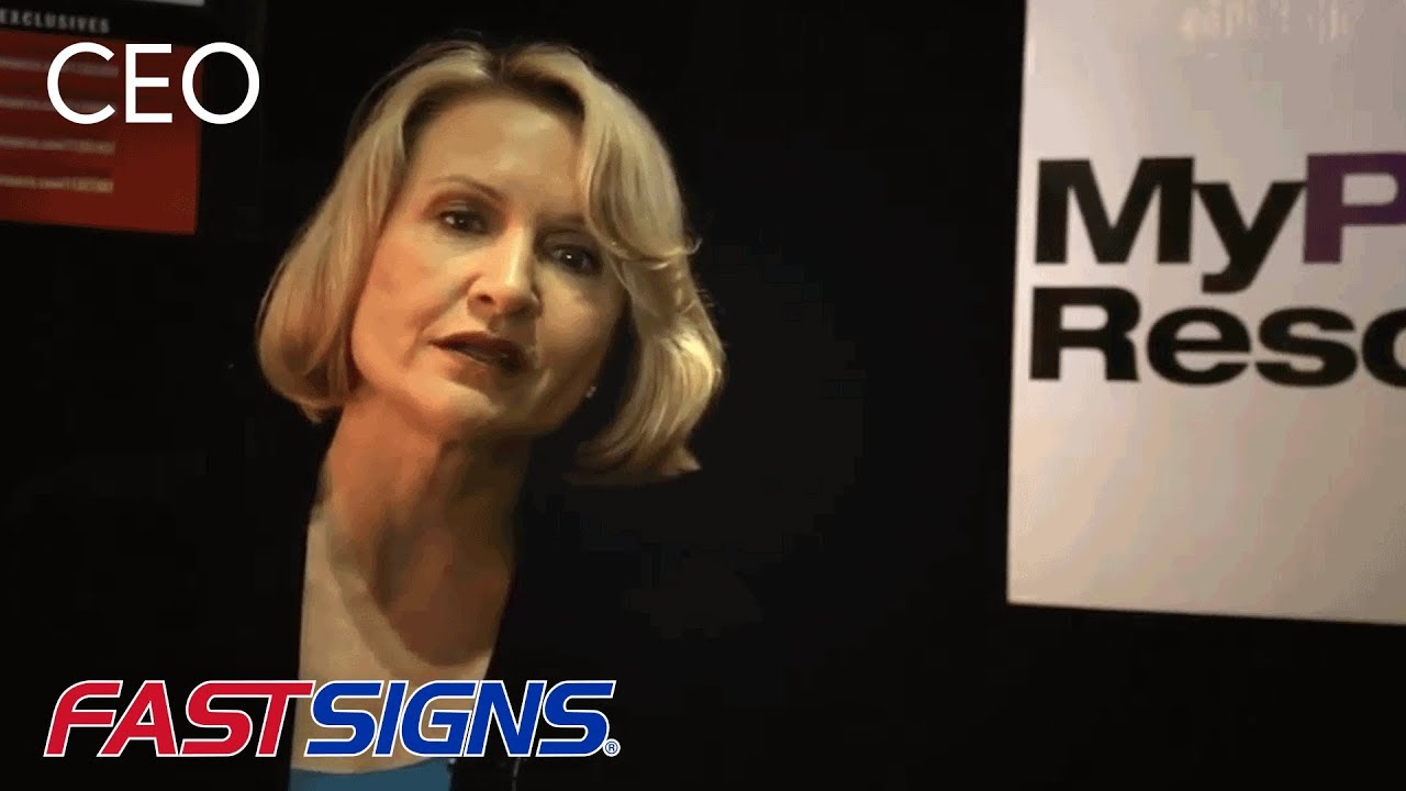 FASTSIGNS® CEO Catherine Monson speaks with Kelley Holmes from ...