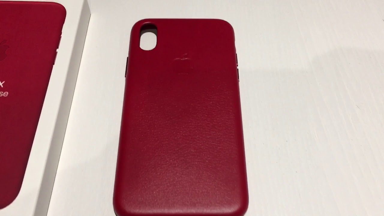 iPhone X Product Red Leather Case - YouTube