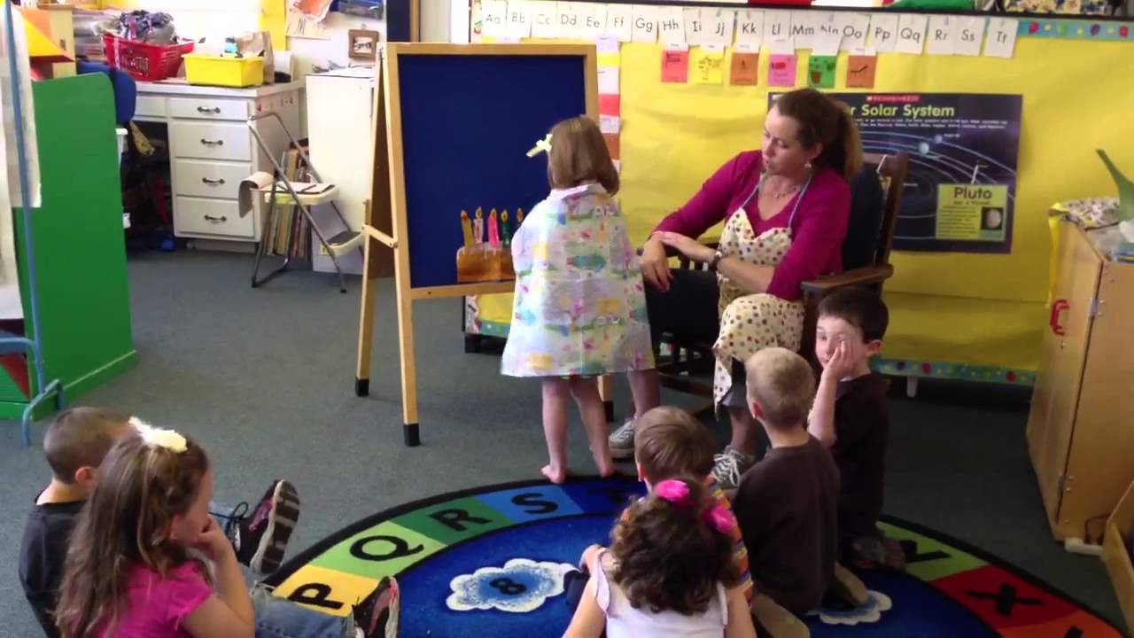 Sarah's 5th Birthday at preschool - YouTube