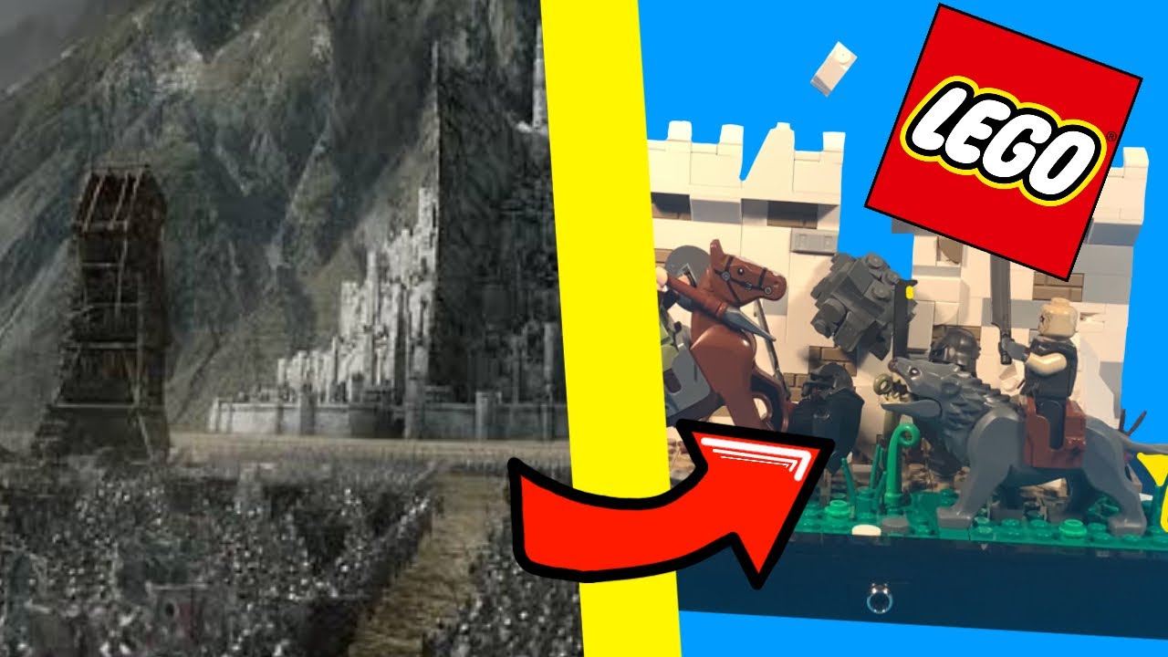 I built the Battle of Pelennor Fields in Lego! | MOC speed build - YouTube