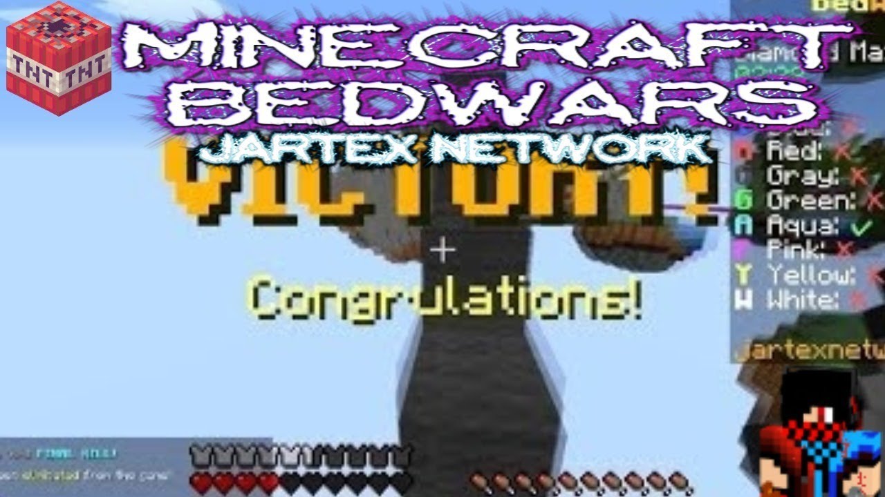Minecraft Bedwars Jartex network (Ip in description) - YouTube