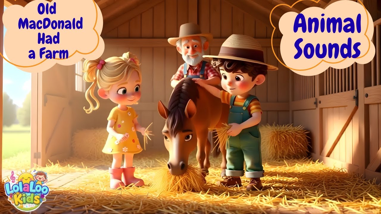 Old MacDonald Had a Farm with Animal Sounds | Nursery Rhymes & Kids ...