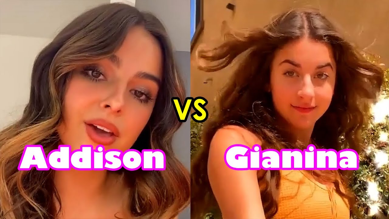 Addison Rae Vs Gianina Paolantonio 🌠 Tik Tok Dance Compilation Youtube