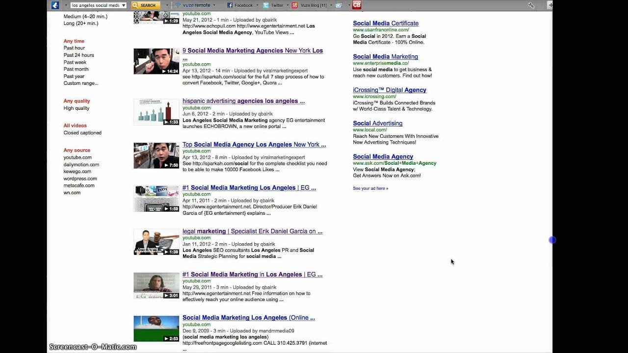 EG entertainment Video SEO on Google and YouTube | Los Angeles Social ...