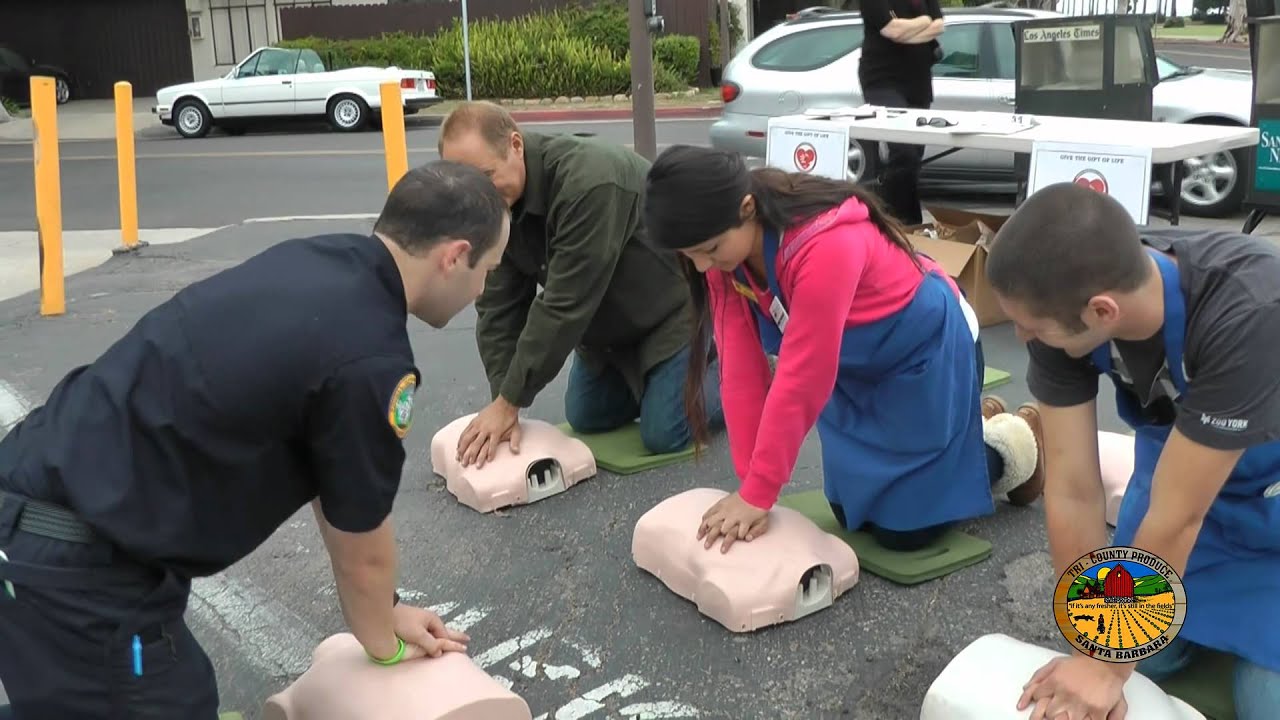 Tri-County Produce sponsors 'Hands Only' CPR Training - YouTube