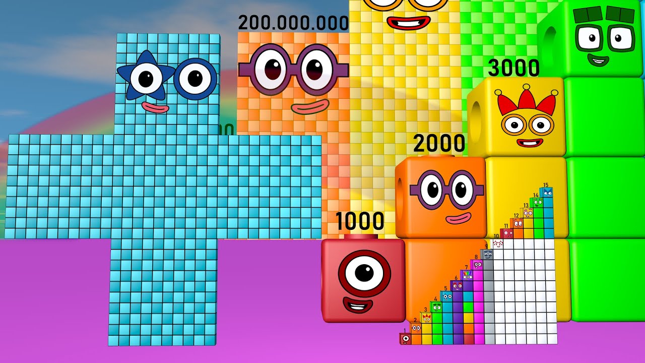 Numberblocks Step Squad Puzzle 50 500 500,000 to 500,000,000 MILLION ...