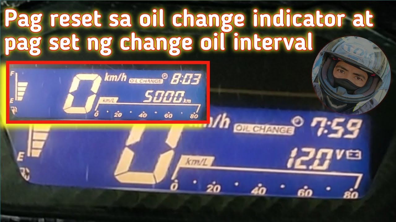 Paano i-reset ang change oil indicator at pag-adjust ng change oil ...