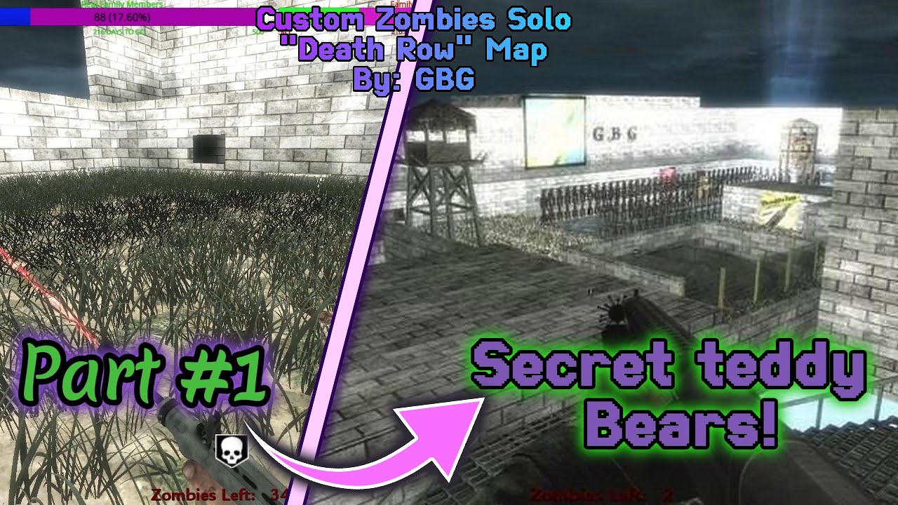 Custom Zombies Solo "Death Row" Map Part #1 - YouTube