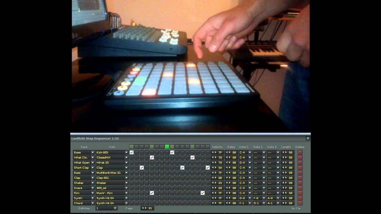 Launchpad Step Sequencer Lauflicht Part 1 - YouTube