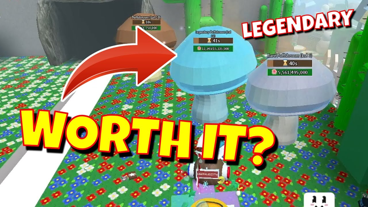 LEGENDARY PUFFSHROOM DROPS - IS IT WORTH IT? - [BEESMAS QUICK TIPS ...