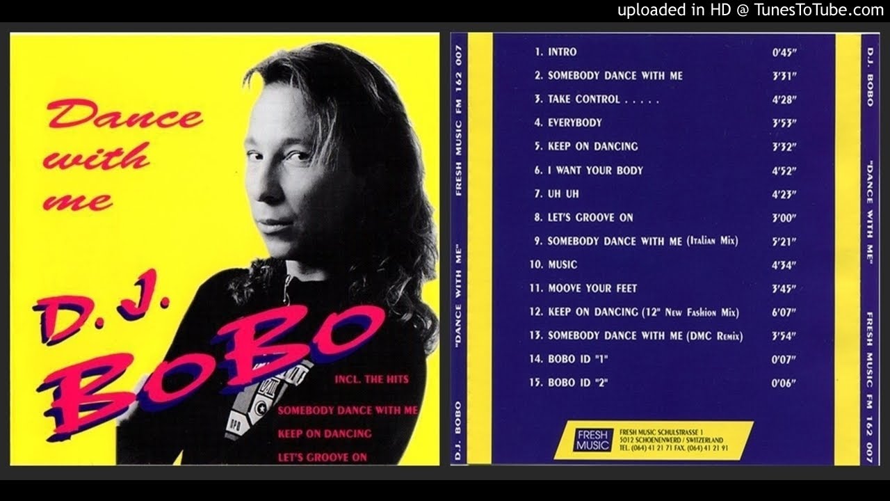 DJ Bobo ‎– Music (Track taken from the album Dance With Me – 1993 ...