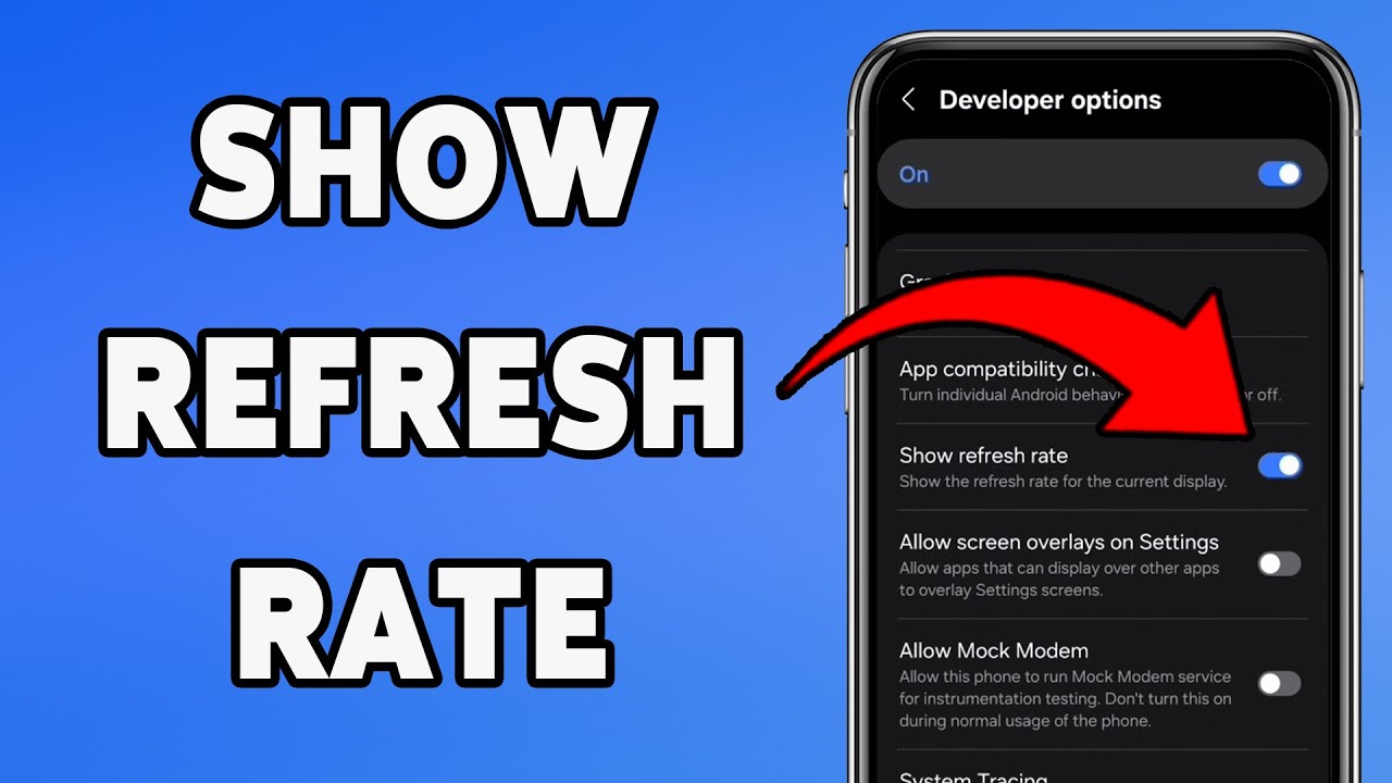 How To Show Refresh Rate | Monitor Refresh Rate On Android 2025 - YouTube