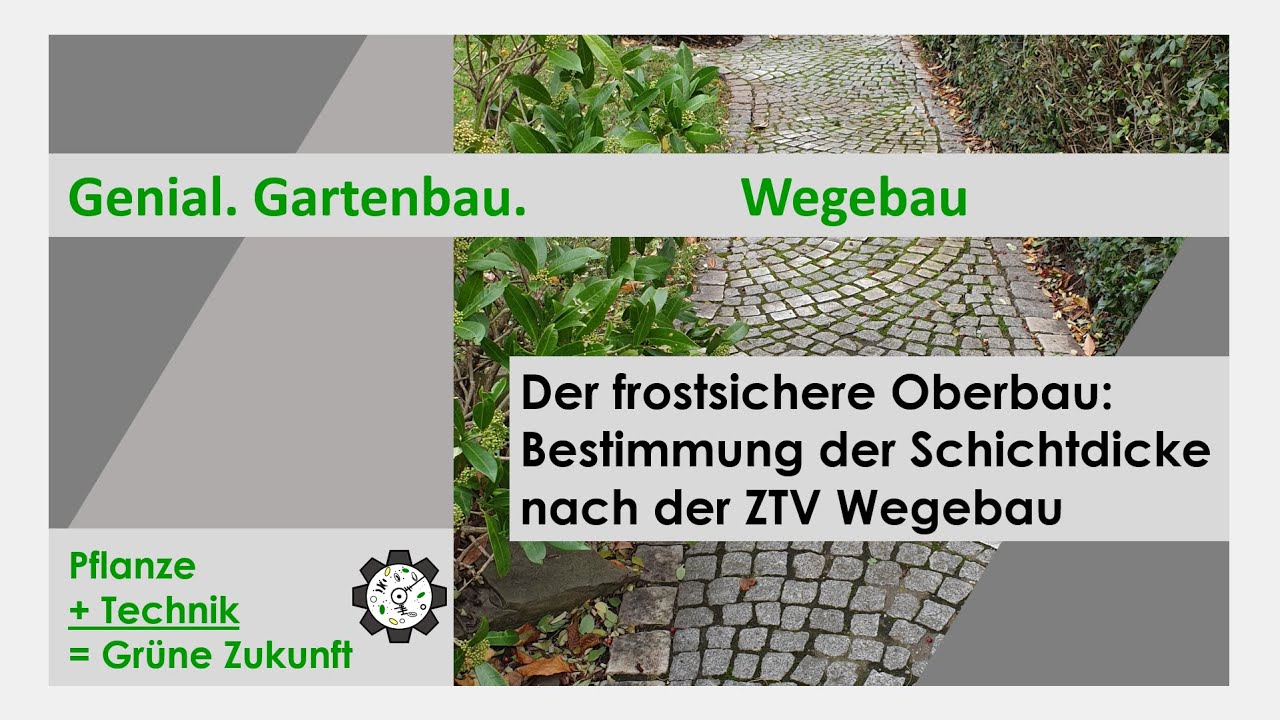 Wegebau | Bestimmung der Schichtdicke des Oberbaus nach der ZTV Wegebau ...