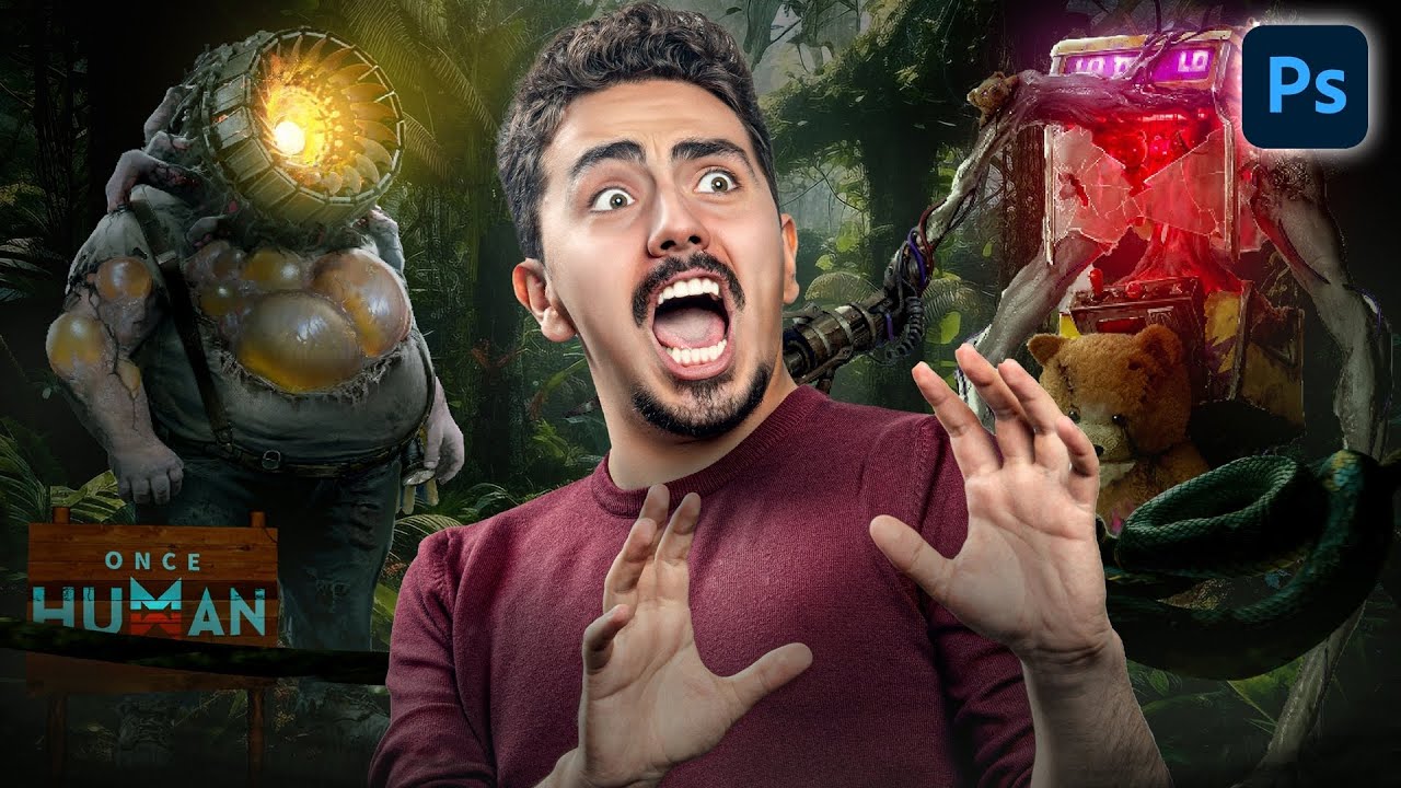 Cinemetic Thumbnail Manupulation I Speed Art I Once Human Game - YouTube