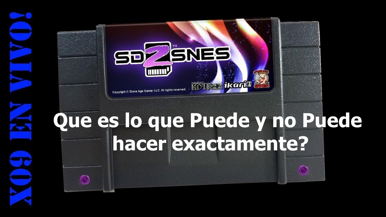 X09 Mostrando las capacidades de SD2SNES Flash Cart - YouTube