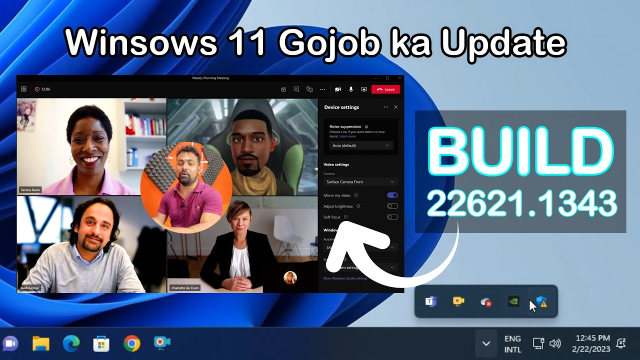 New Windows 11 Build 22621.1343 Update - Studio Effects, improved ...